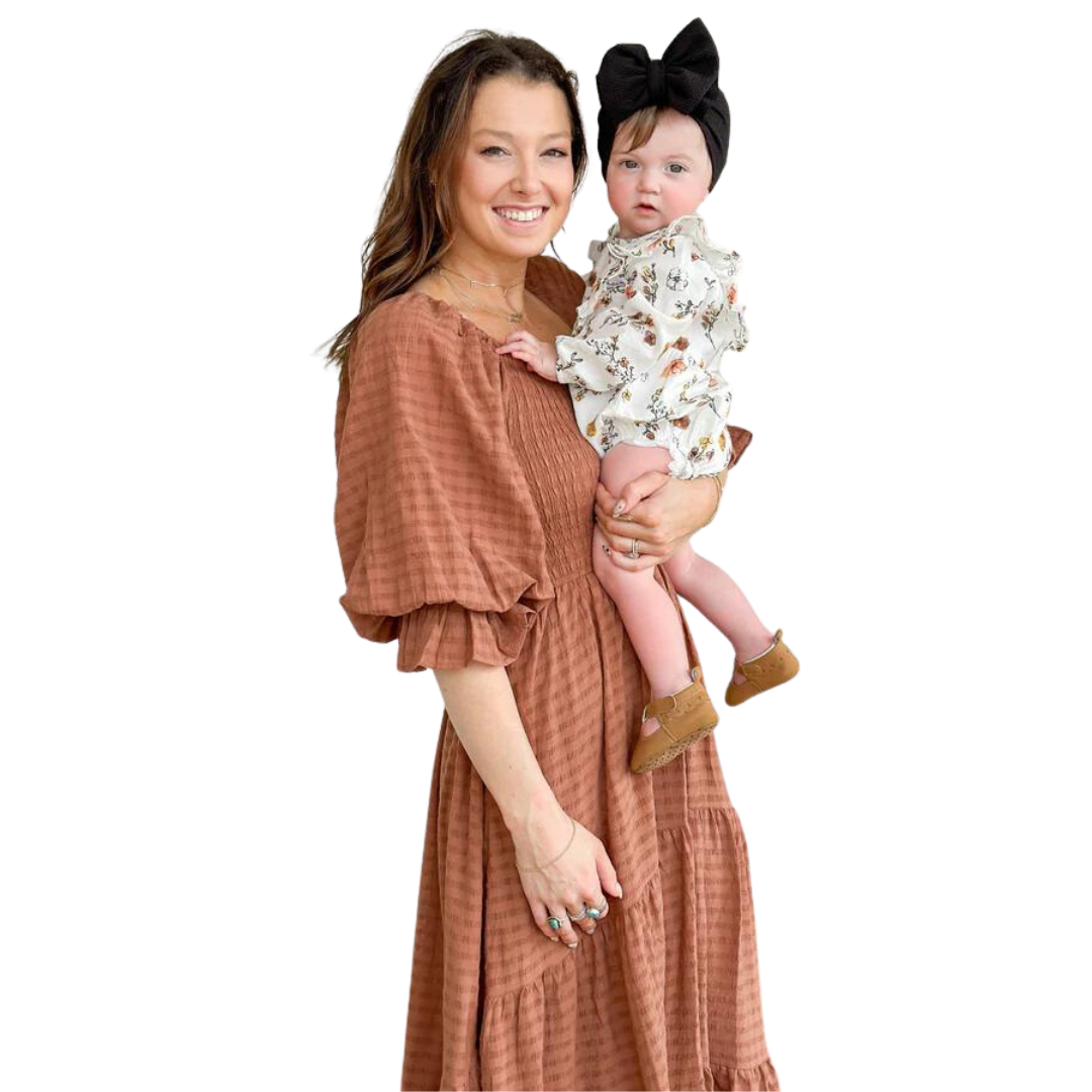 Raya Dress - Rust – Mom & Me Boutique