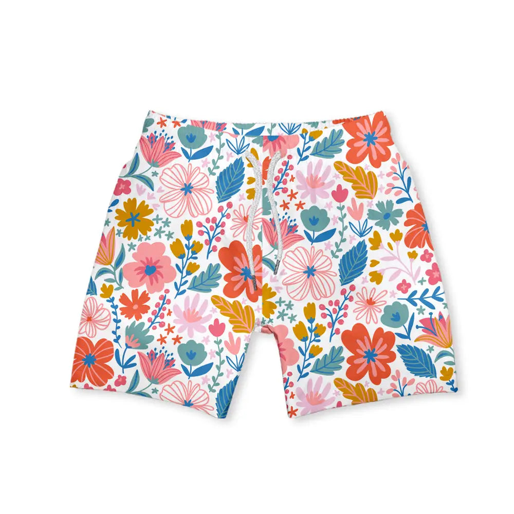 Ashley Floral Swim Trunks – Mom & Me Boutique